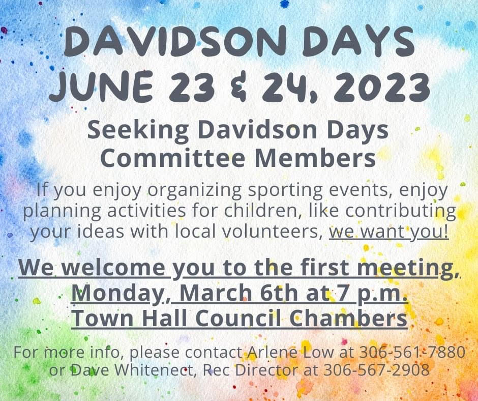 Davidson Days Committee Meeting